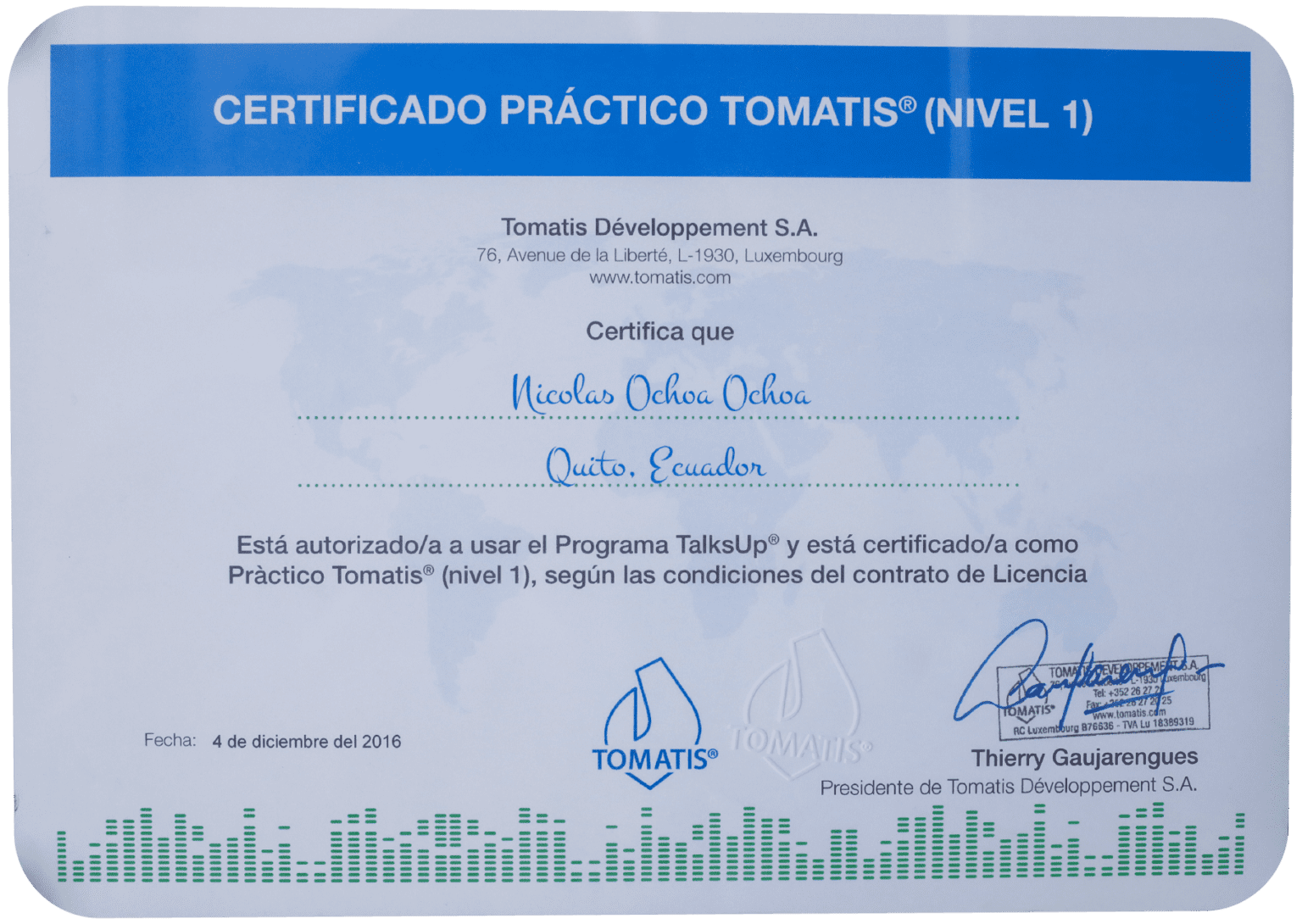 TOMATIS ECUADOR | Tomatis Ecuador